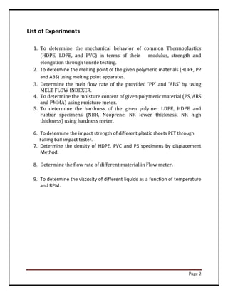 Lab report of fpe | PDF