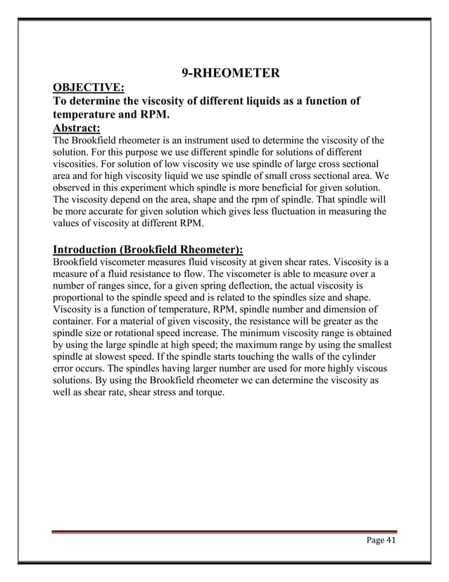 Lab report of fpe | PDF