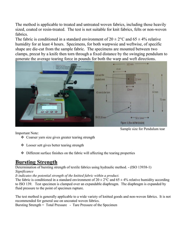 Textile Testing & Quality Control | PDF | Needlework | Arts and Crafts