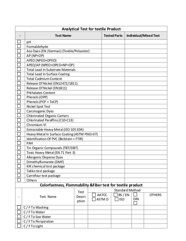 Textile Testing & Quality Control