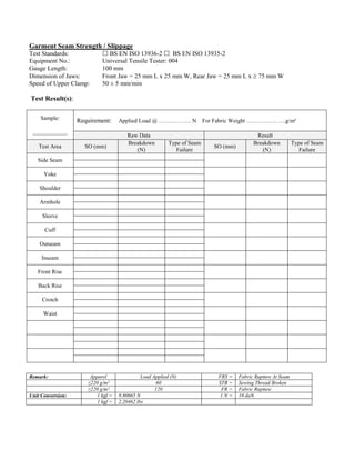Textile Testing | PDF