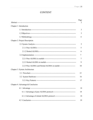 Lab report on to plot efficiency of pure and slotted aloha in matlab a ...