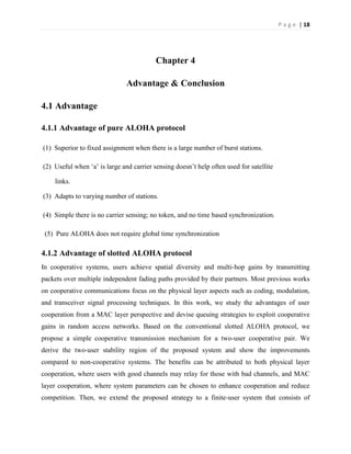 Lab report on to plot efficiency of pure and slotted aloha in matlab a data communication and ...