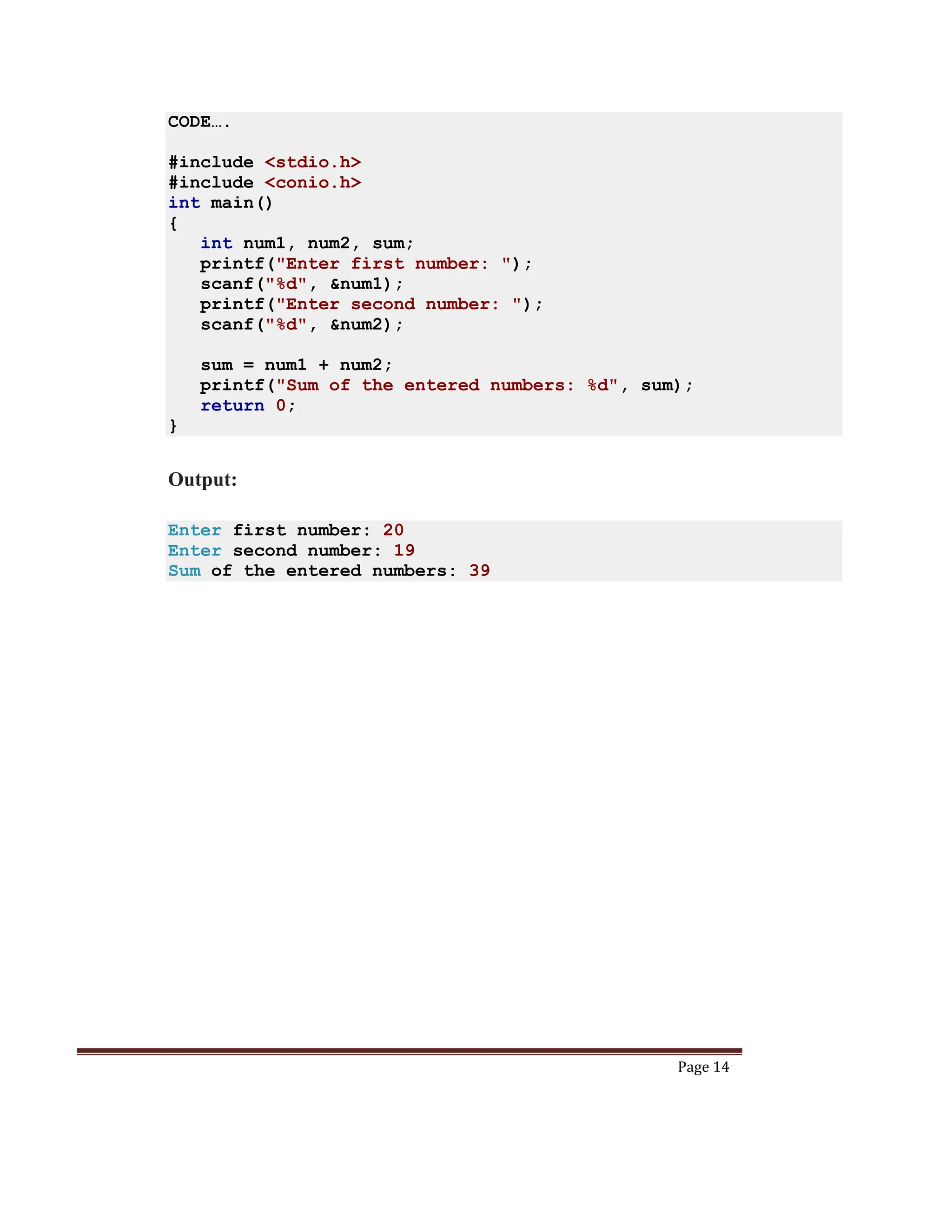 Lab Report sample of c programming.docx