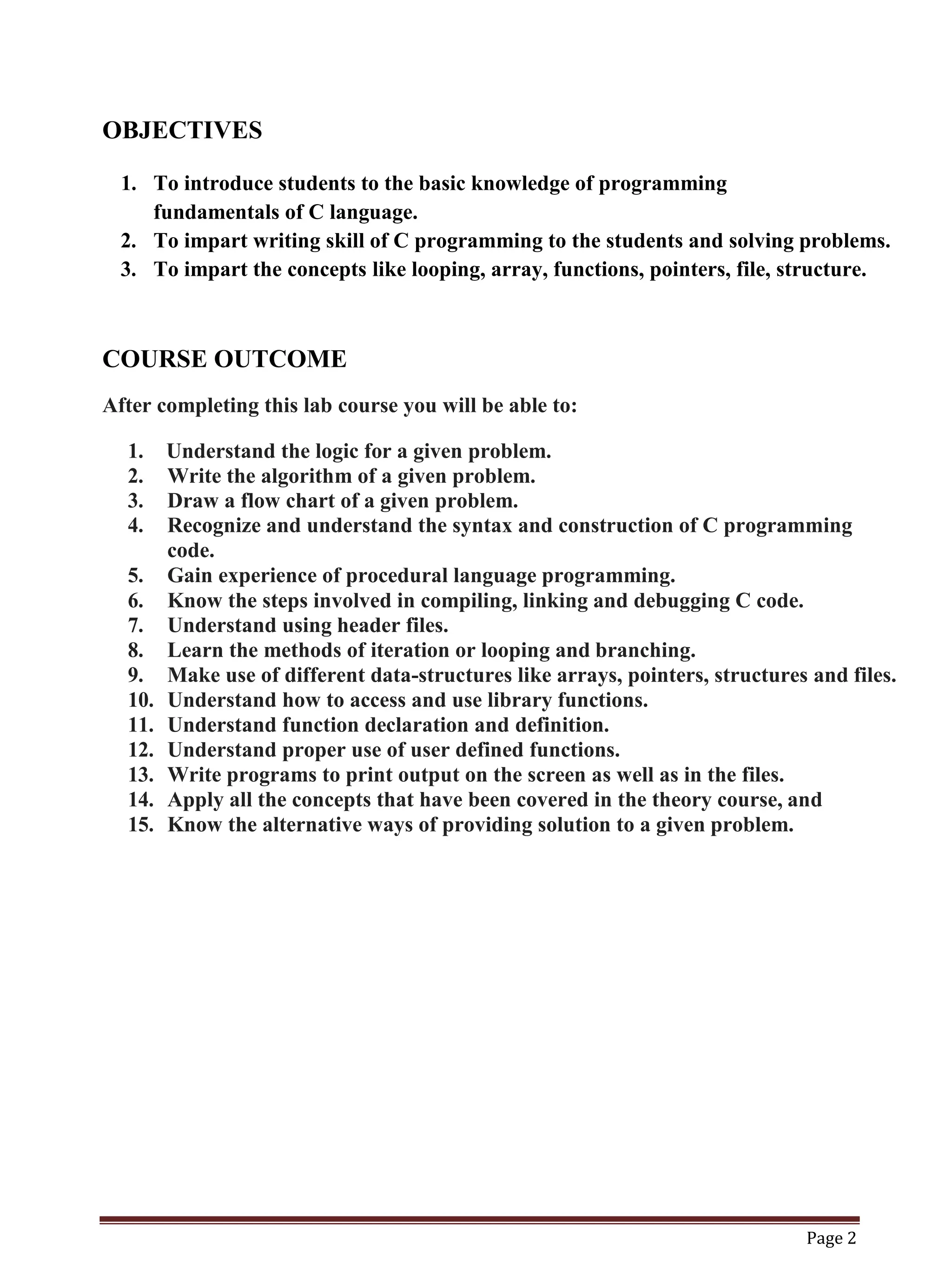 Lab Report sample of c programming.docx