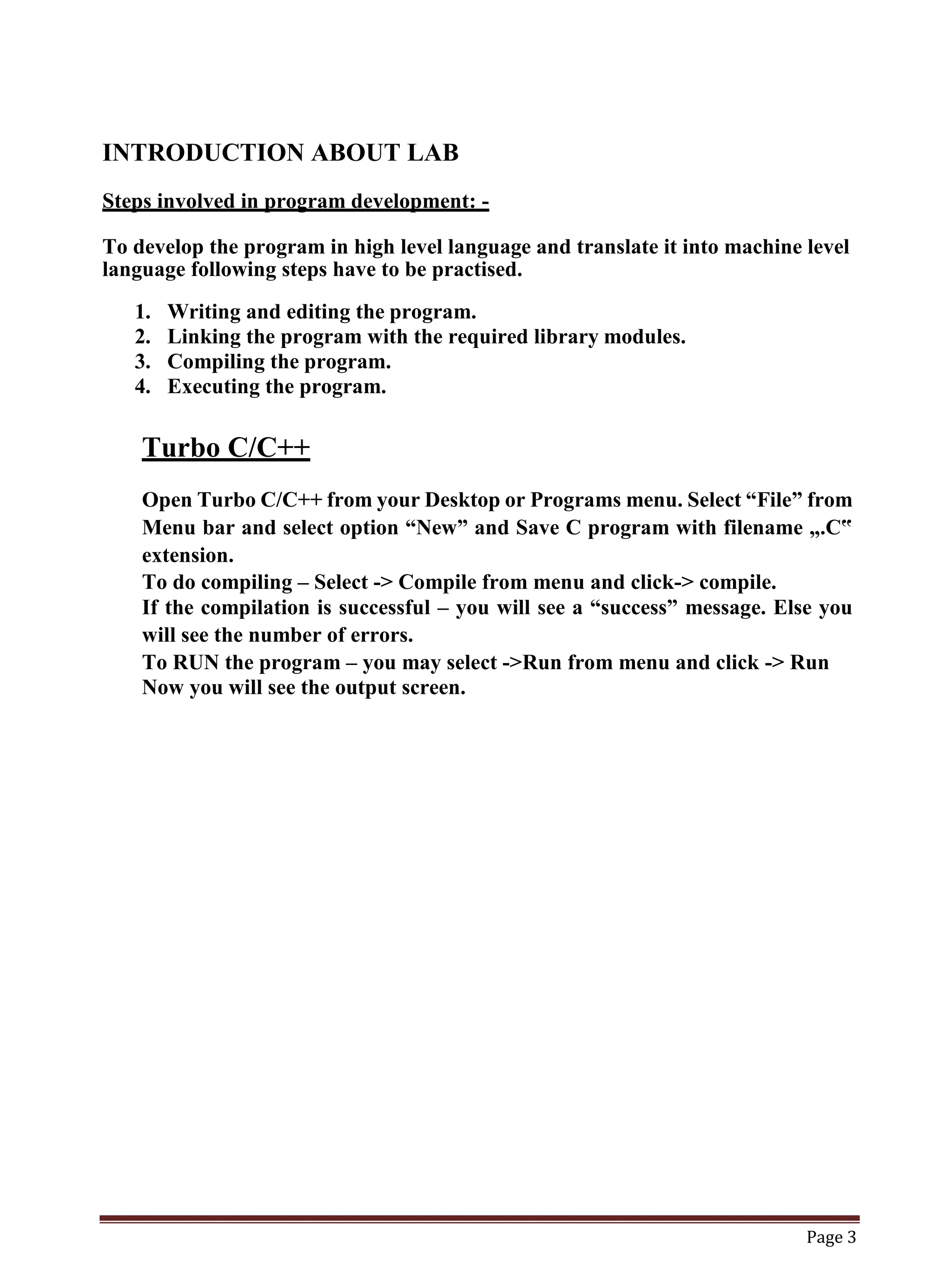 Lab Report sample of c programming.docx