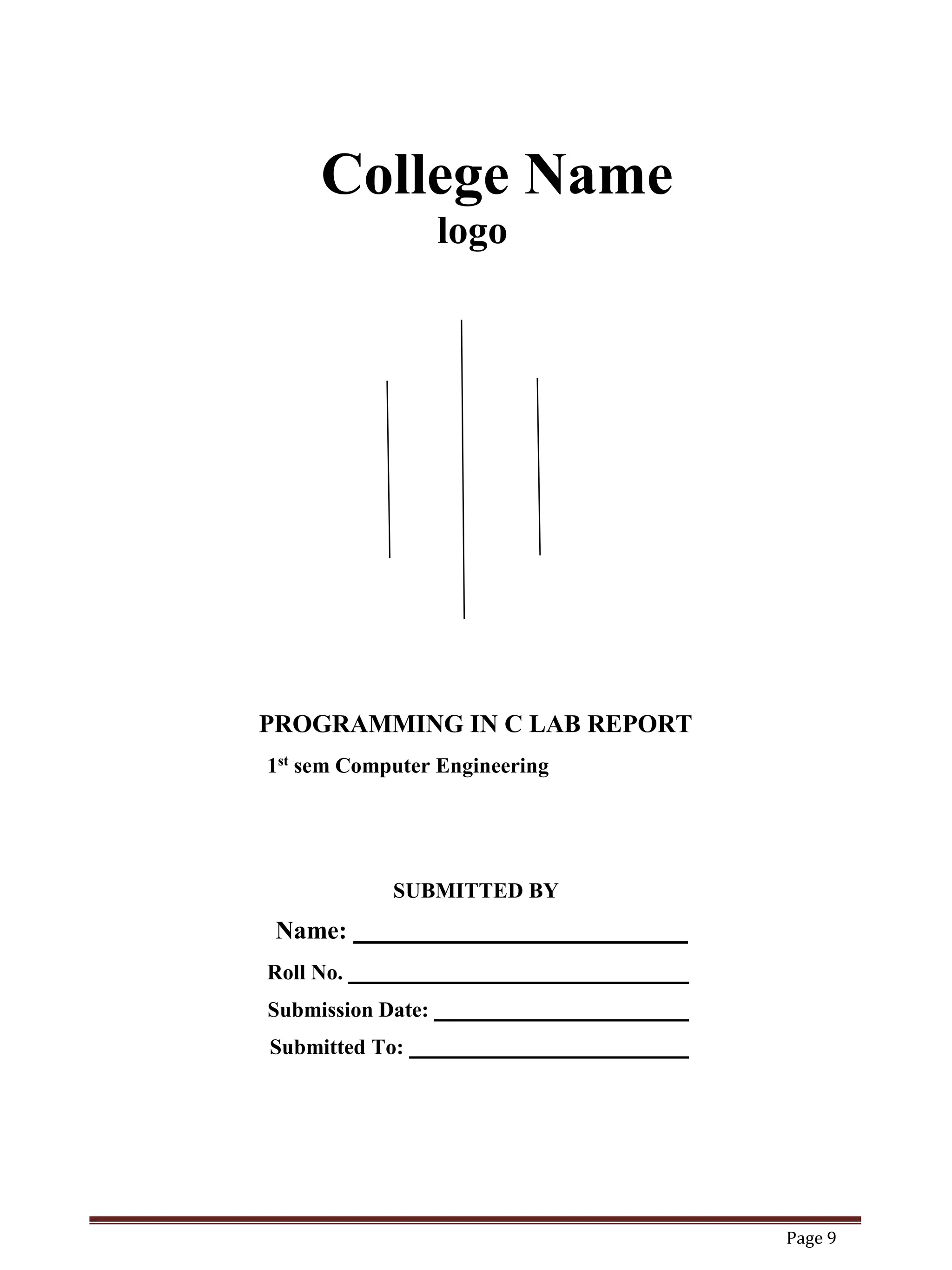 Lab Report sample of c programming.docx