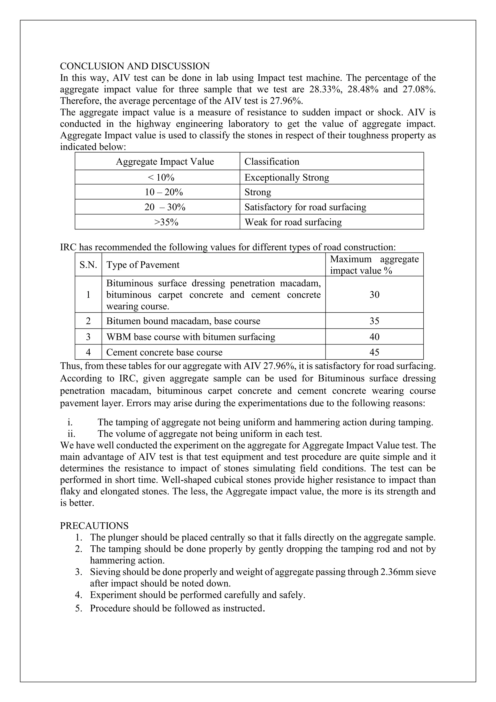 Lab reports transportation engineering i | PDF