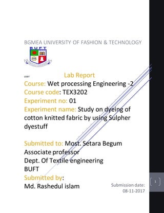 Lab report wet2 | PDF