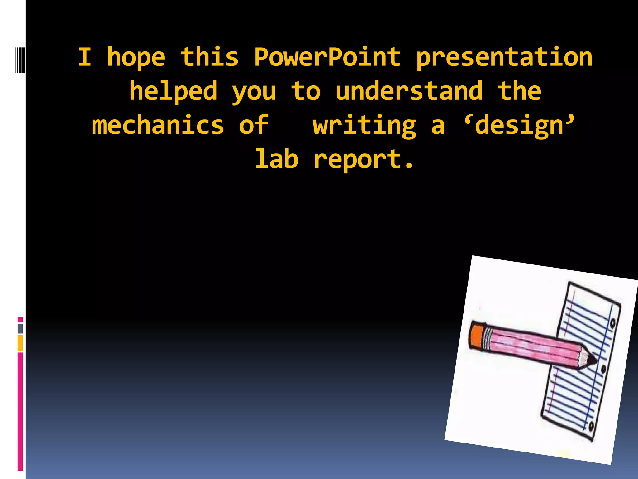 Lab report writing | PPTX