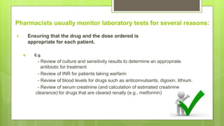 Lab Results Interpretation for Pharmacist A.Nouri | PDF