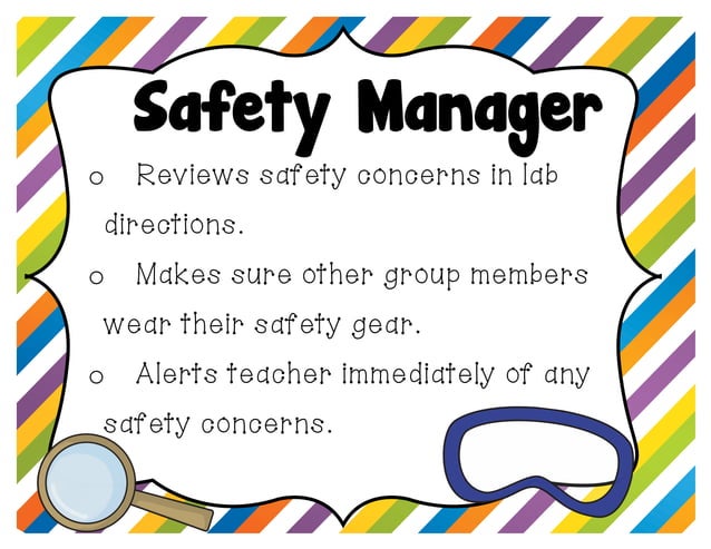 The Individual Student Lab roles name tags | PPT