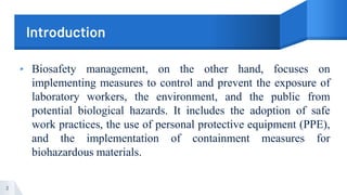 Labrotary Org. & Biosefty Management-Sony S..pptx