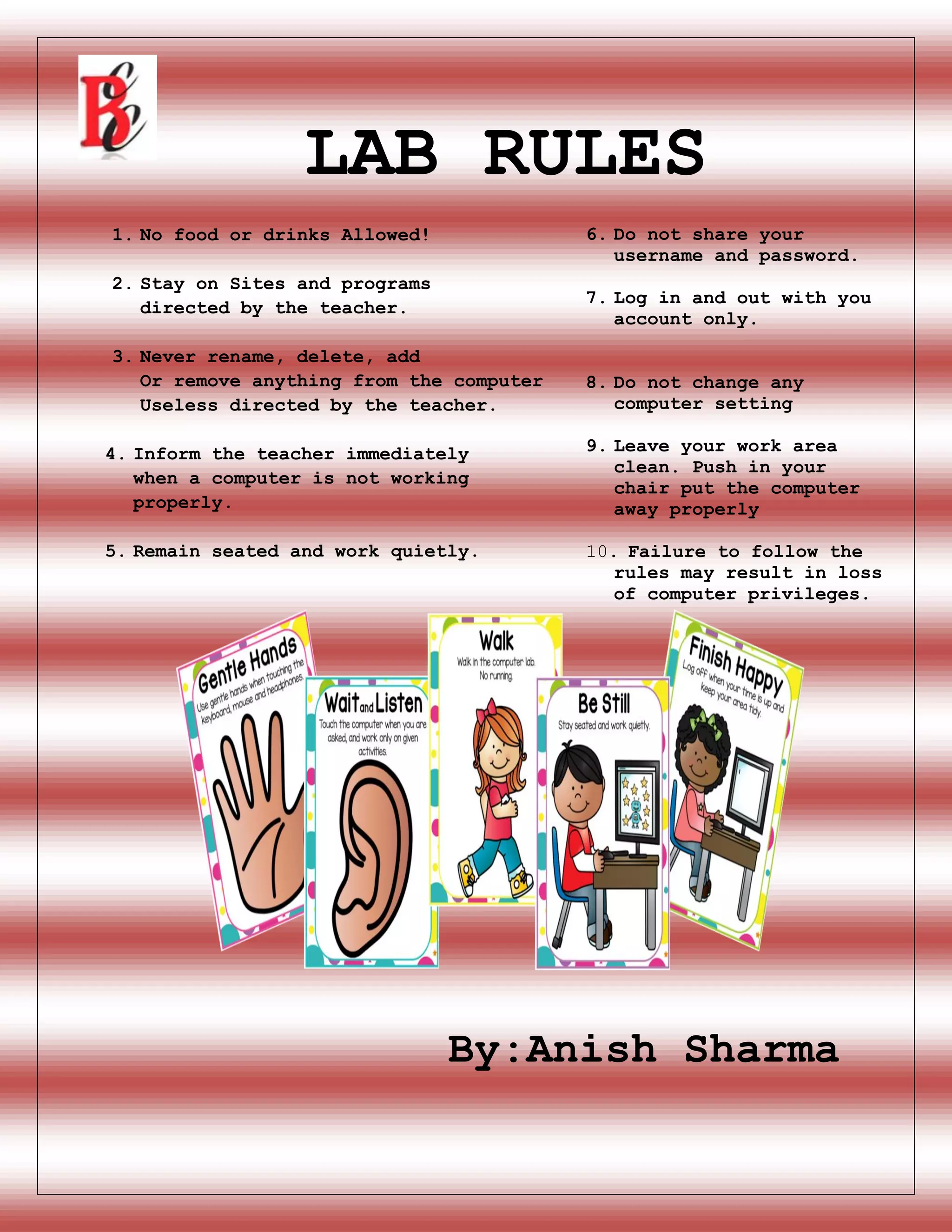 Lab rules | PDF