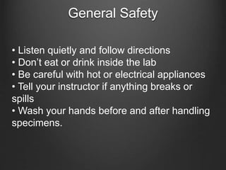 lab rules by Medical institute for students | PPTX