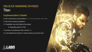 Rendering Techniques in Deus Ex: Mankind Divided | PPTX