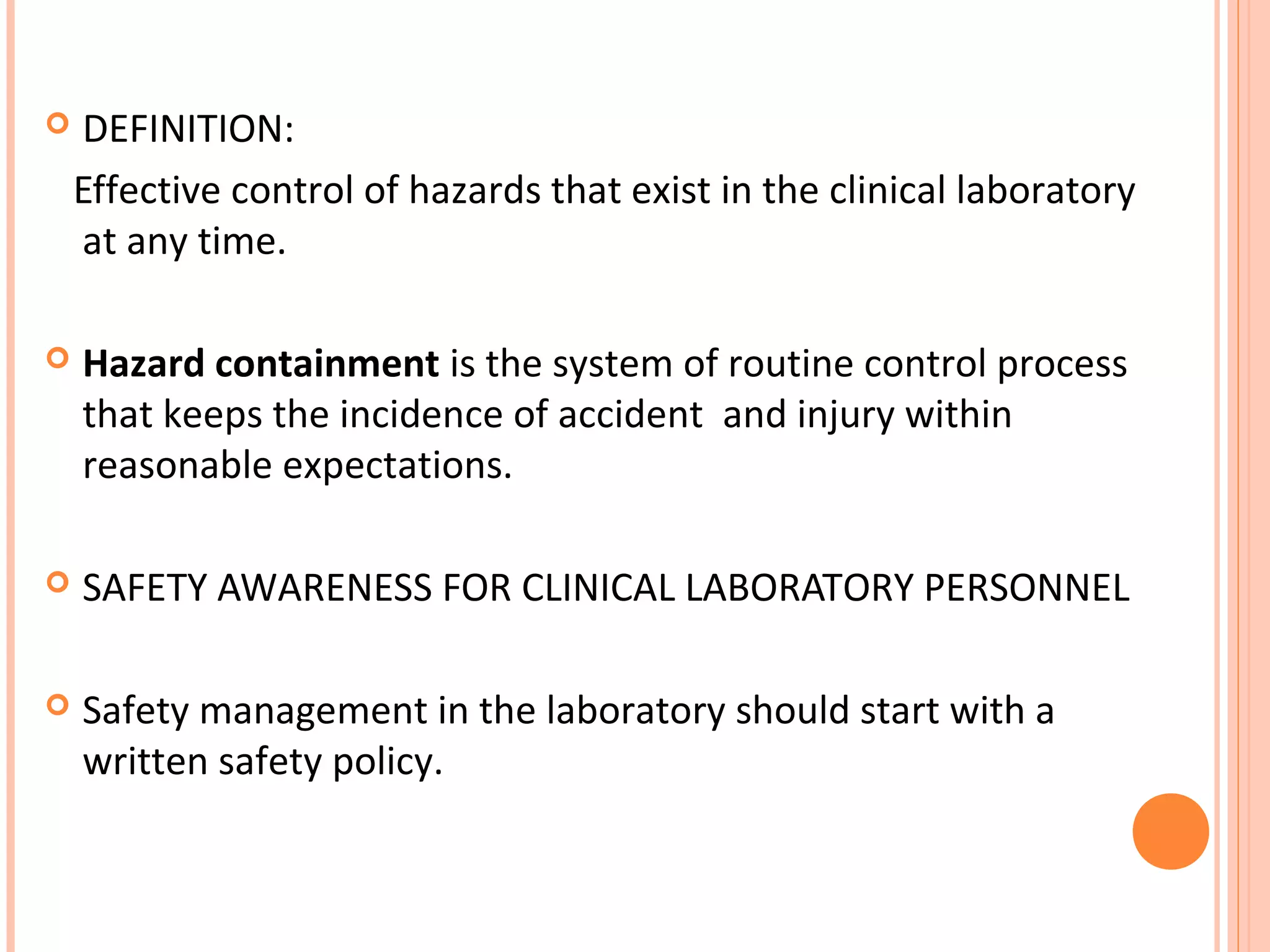 Lab safety and PPE and Biosafety levels | PPT