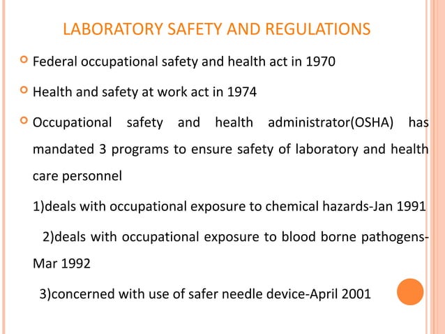 Lab safety and PPE and Biosafety levels | PPT