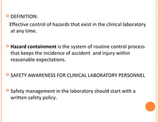 Lab safety and PPE and Biosafety levels | PPT
