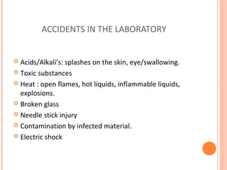 Lab safety and PPE and Biosafety levels | PPT