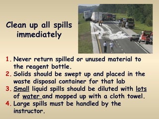 Lab safety | PPT | First Aid | Injuries