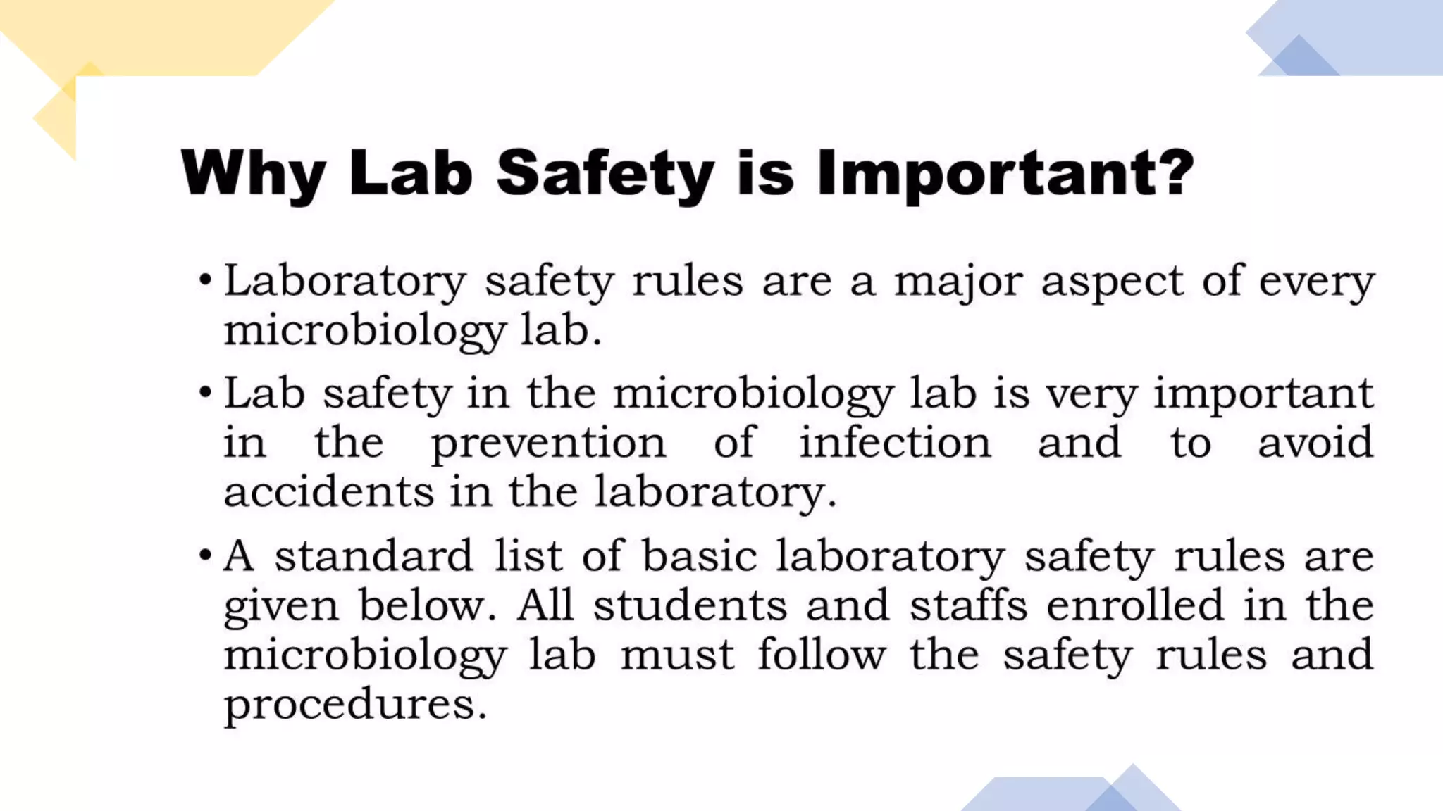Microbiology Lab safety | PDF