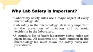 Microbiology Lab safety | PDF
