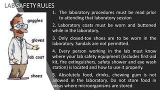 Microbiology Lab safety | PDF
