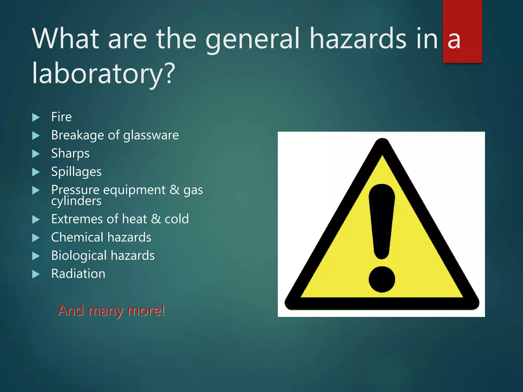 Lab safety: Summary of the Main Factors | PPT