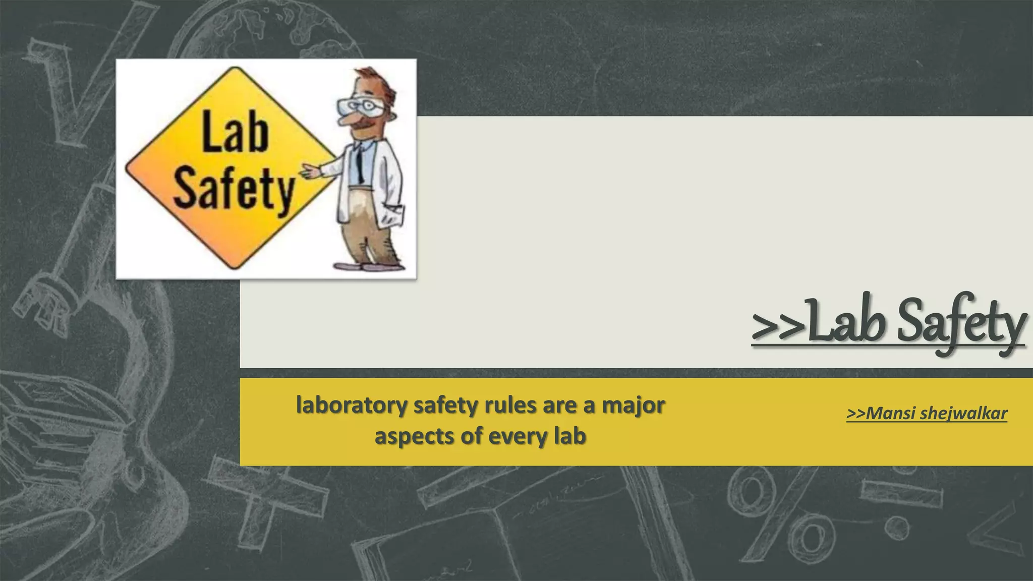 Lab Safety. | PPT
