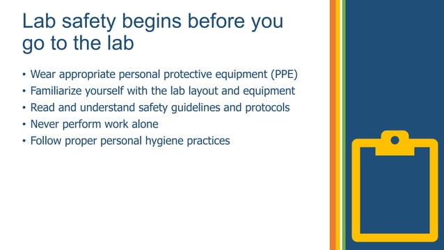Spectrum Labs Lab safety Overview of protocols | PPT