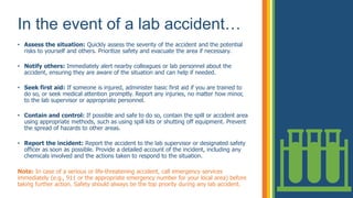 Spectrum Labs Lab safety Overview of protocols | PPTX | First Aid ...