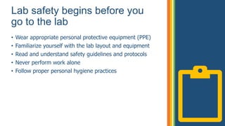 Lab safety.pptxaskjbkasjbxkjabsxjkasnkjxbasjkb | PPTX