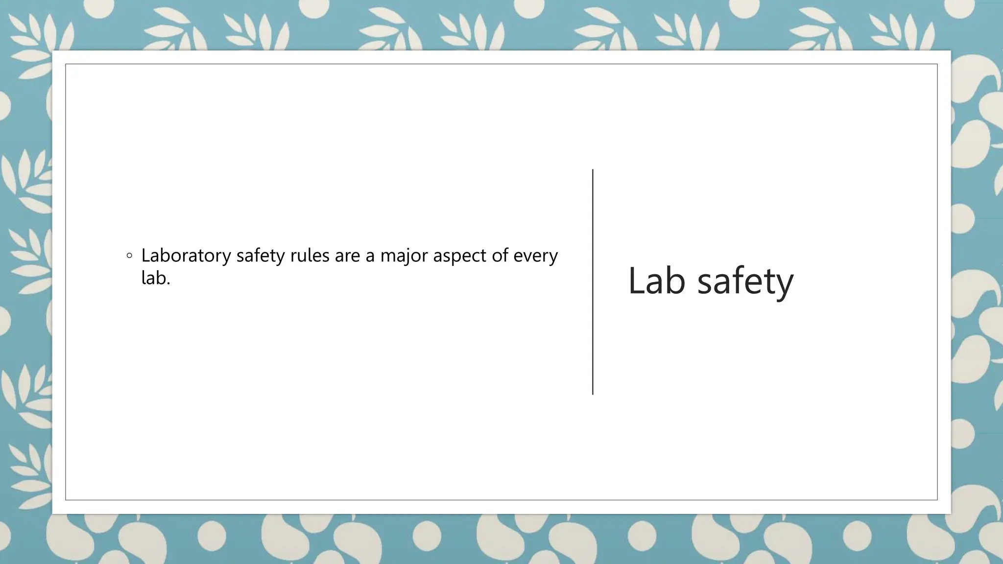 The Importance of Personal Protective Equipment (PPE) in Laboratory Safety | PPTX
