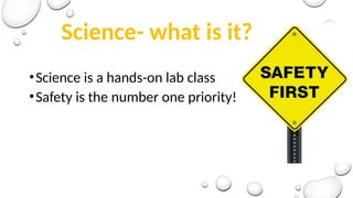 Laboratory Safety for children in the fourth grade | PPTX