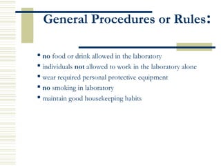 The Laboratory Safety Precautions and Guidelines.ppt