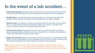 Lab safety and spectraction in the laboratory | PPTX