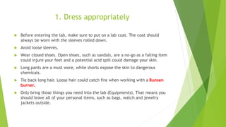 lab safety. how to creat the safety enviroment | PDF