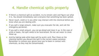 lab safety. how to creat the safety enviroment | PDF