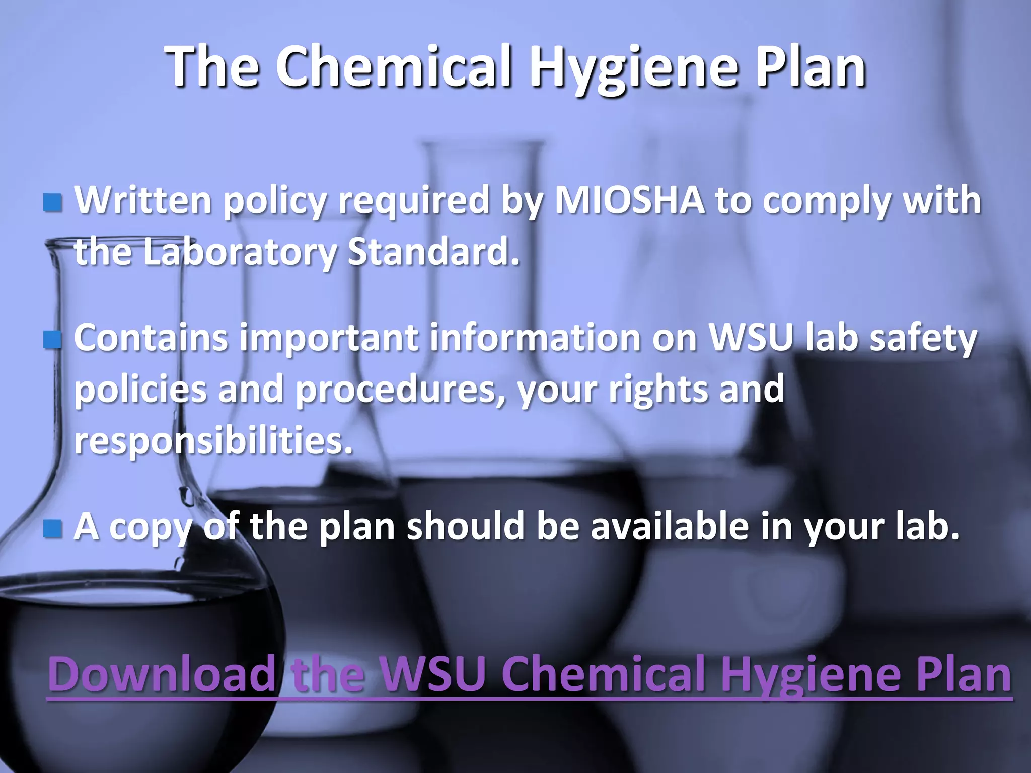 Wayne State University Laboratory Safety Training | PDF