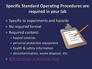 Wayne State University Laboratory Safety Training | PDF