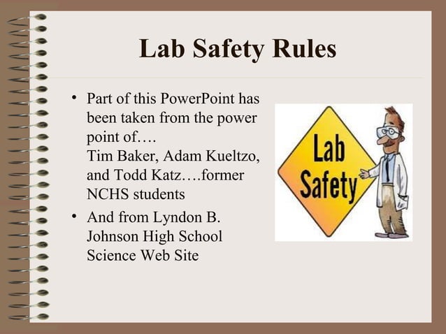 Lab safety good ppt | PPT