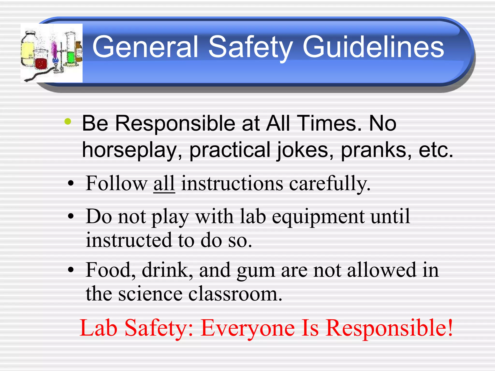 Lab Safety - Rules and Symbols | PPTX