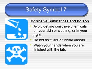 Lab Safety - Rules and Symbols | PPTX