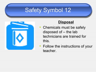 Lab Safety - Rules and Symbols | PPTX