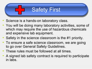 Lab Safety - Rules and Symbols | PPTX