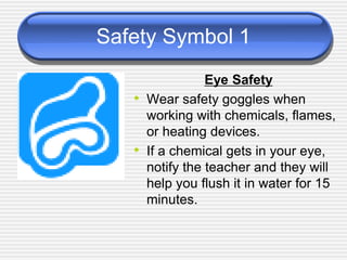 Lab Safety - Rules and Symbols | PPTX