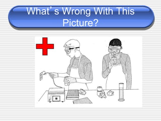 Lab Safety Picture What Is Wrong