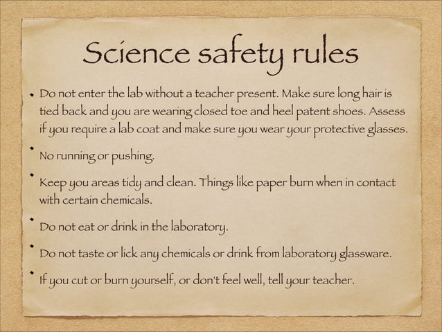 Lab safety #1 @scsc | PPT