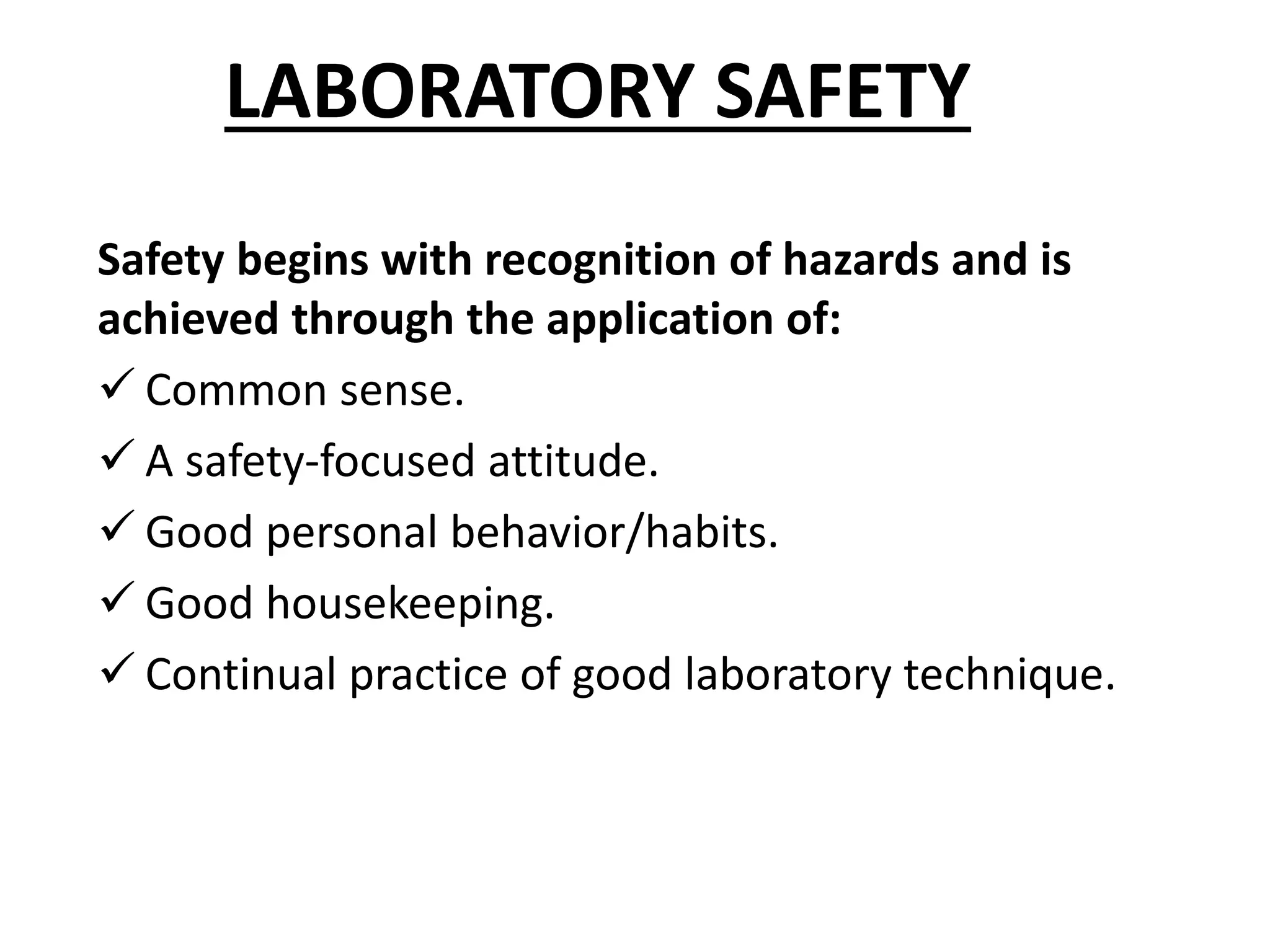Lab safety and regulations by dr.brahmesh, PG BIOCHEMISTRY, AMC, VIZAG ...